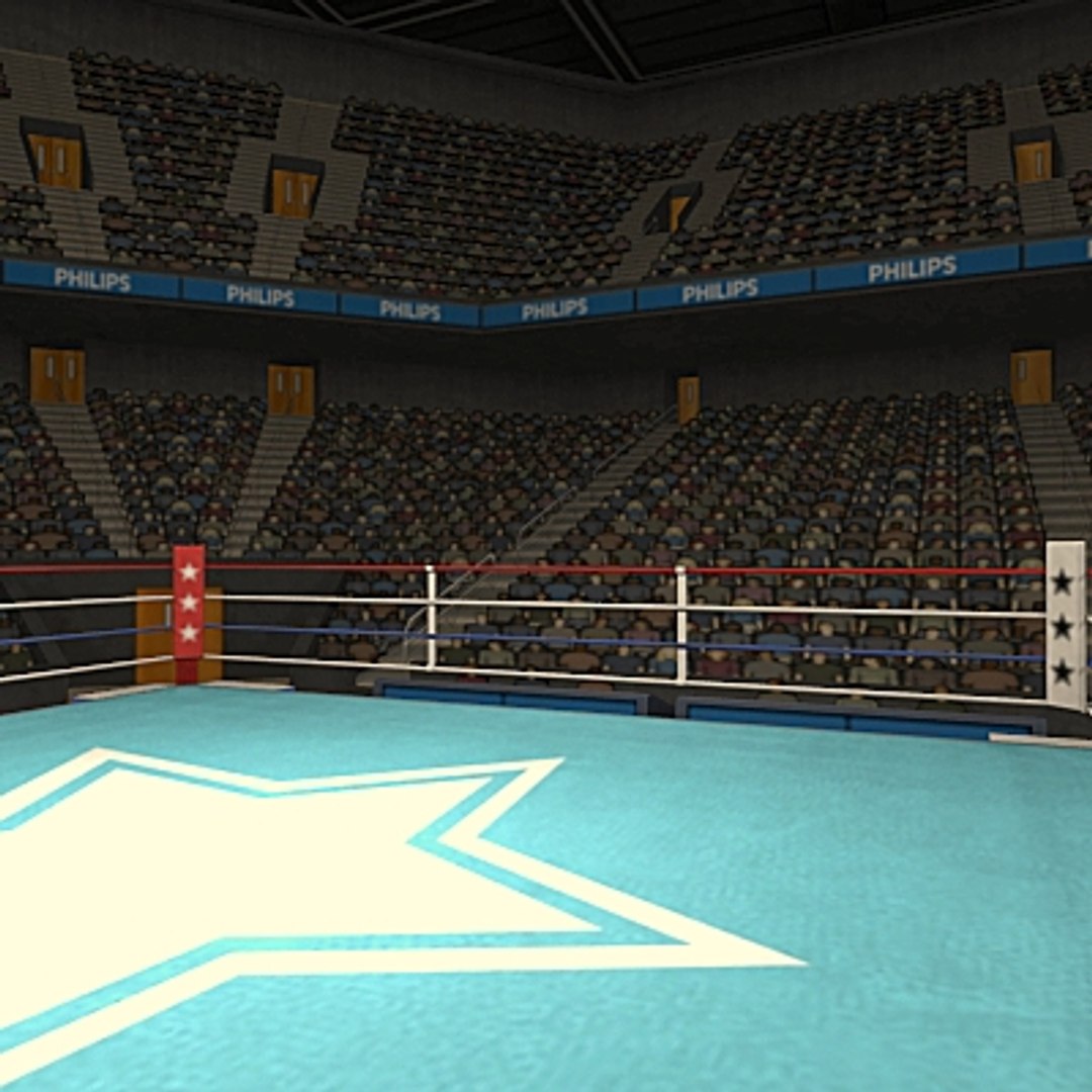 3d Model Of Complete Boxing Arena
