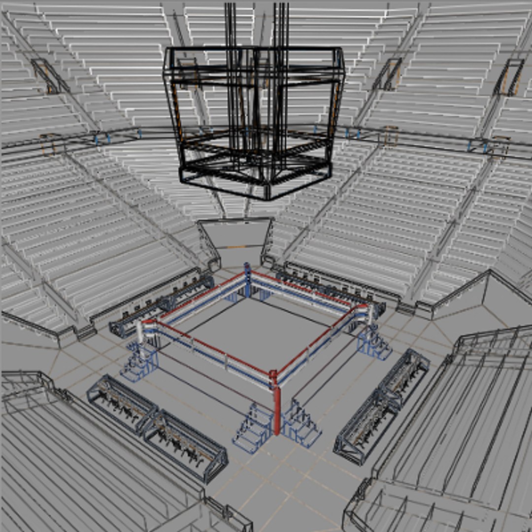 3d Model Of Complete Boxing Arena