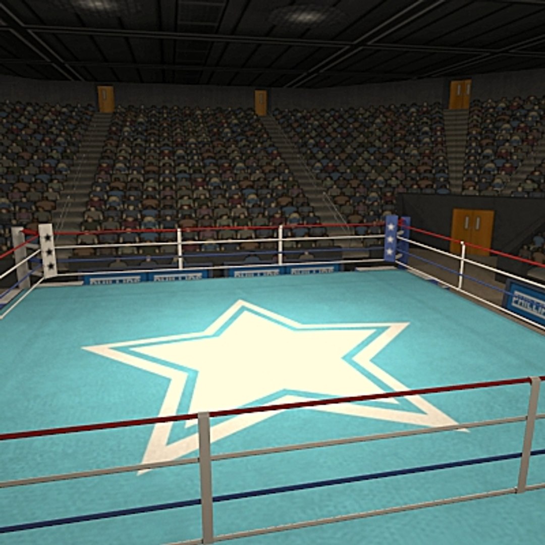 3d Model Of Complete Boxing Arena