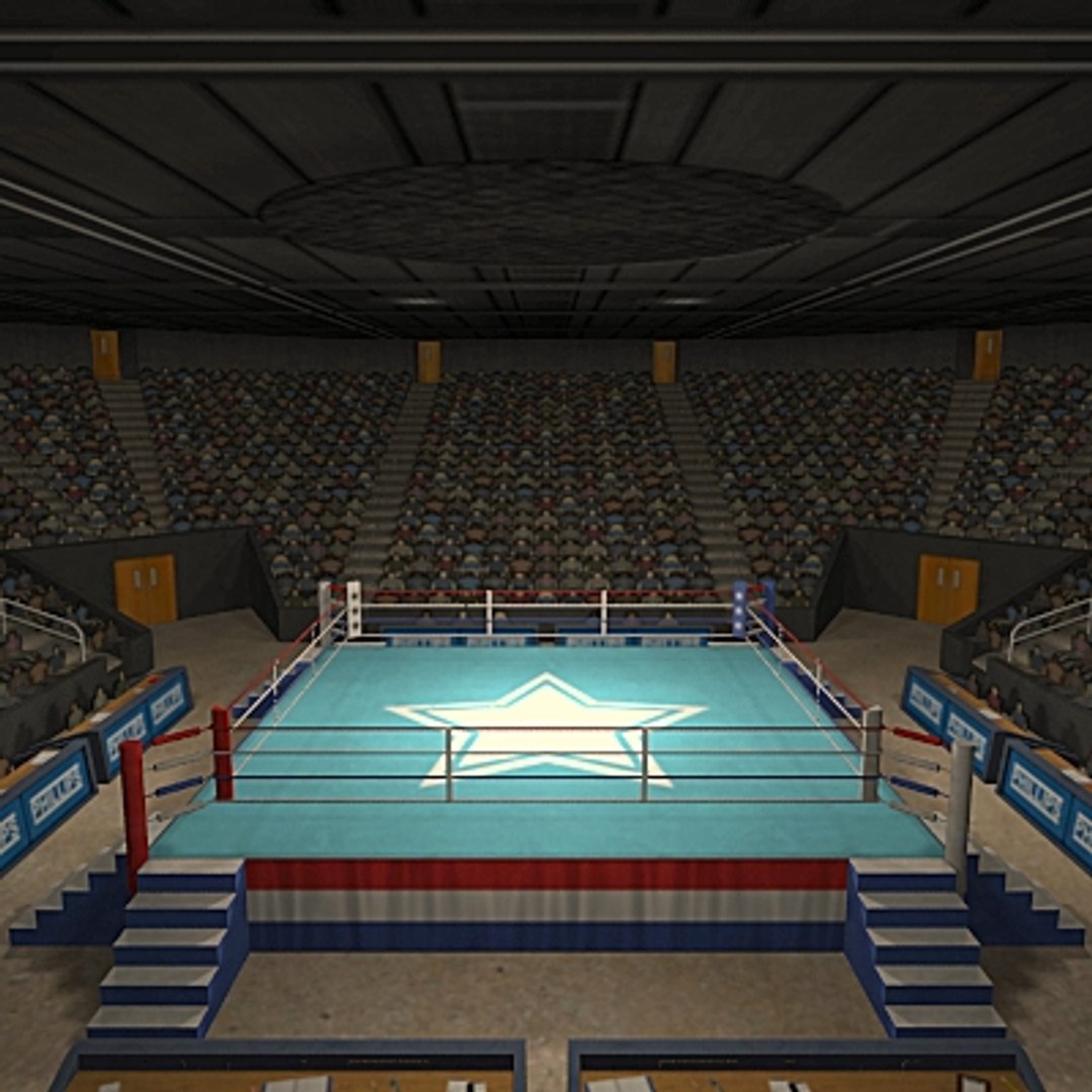 3d Model Of Complete Boxing Arena