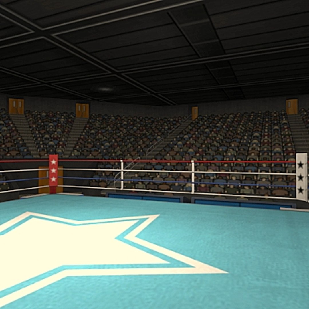 3d Model Of Complete Boxing Arena