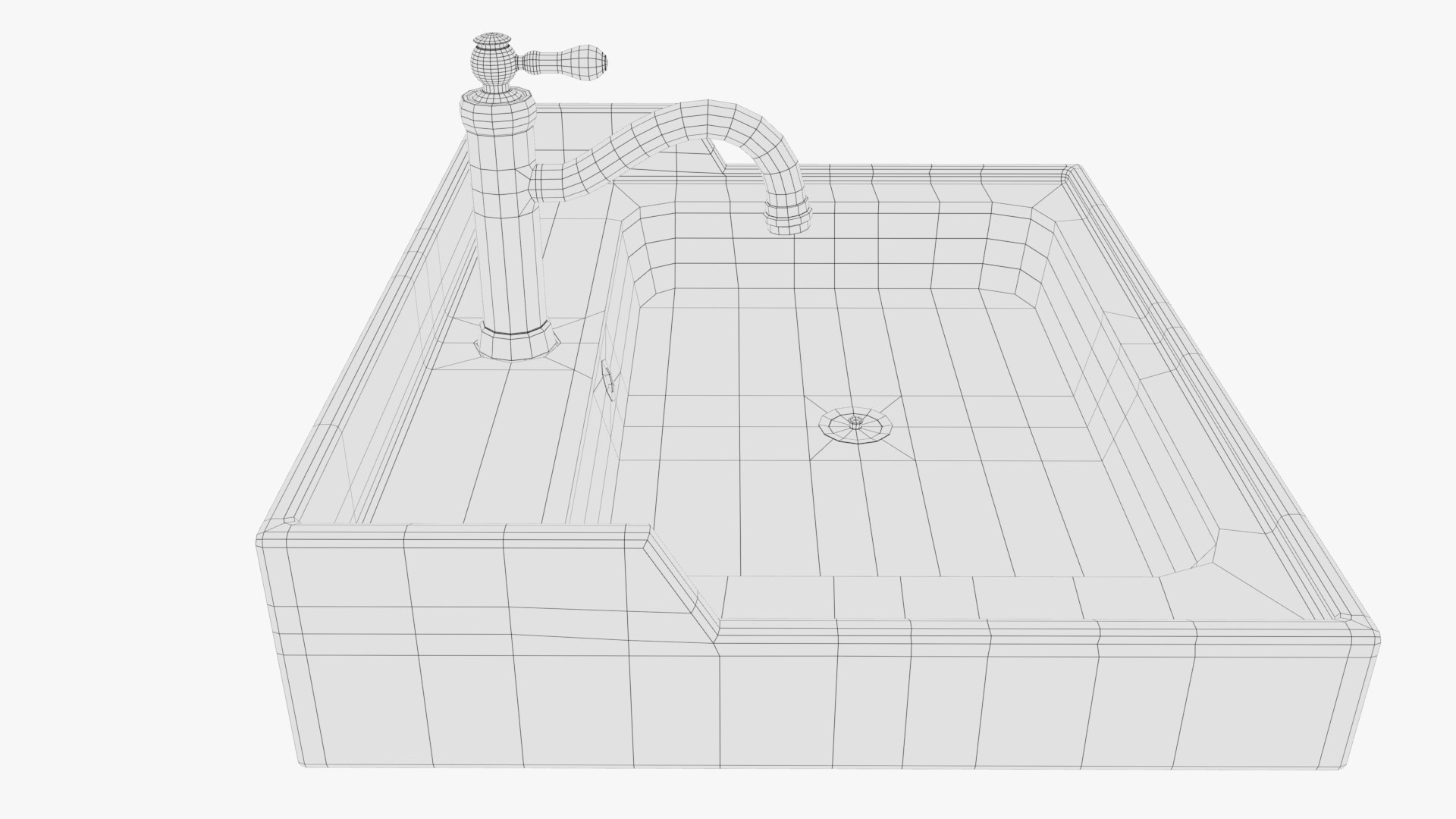 3D Wash Basin And Bathroom Tap Model - TurboSquid 1842464