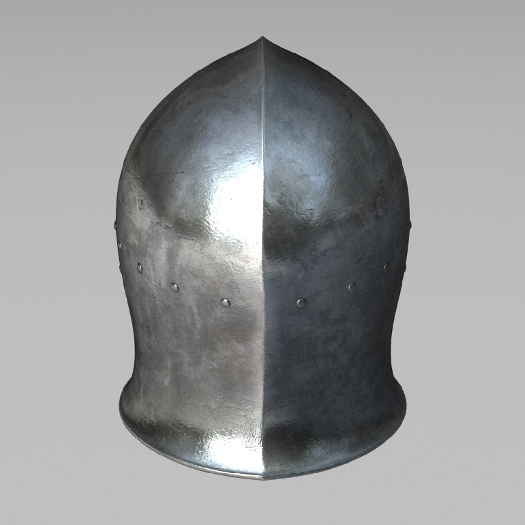3d italian helmet barbute