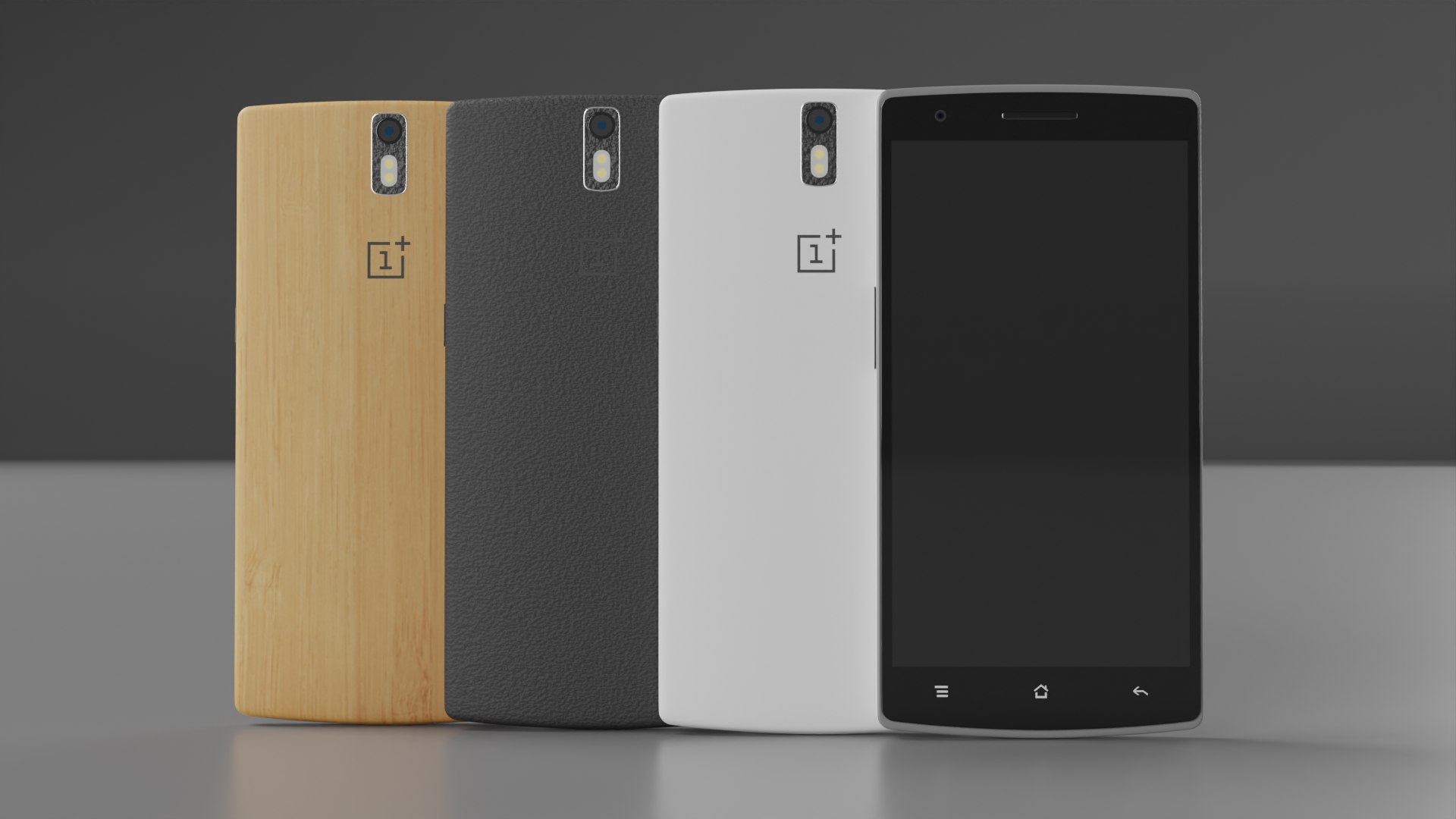 OnePlus One All Colors Smatphone model - TurboSquid 2075681