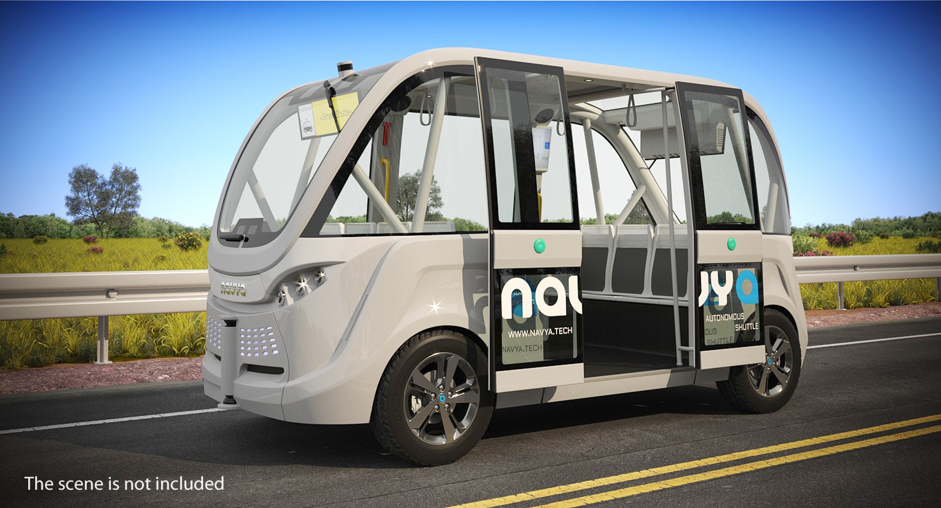 3D autonomous electric vehicle navya - TurboSquid 1329068