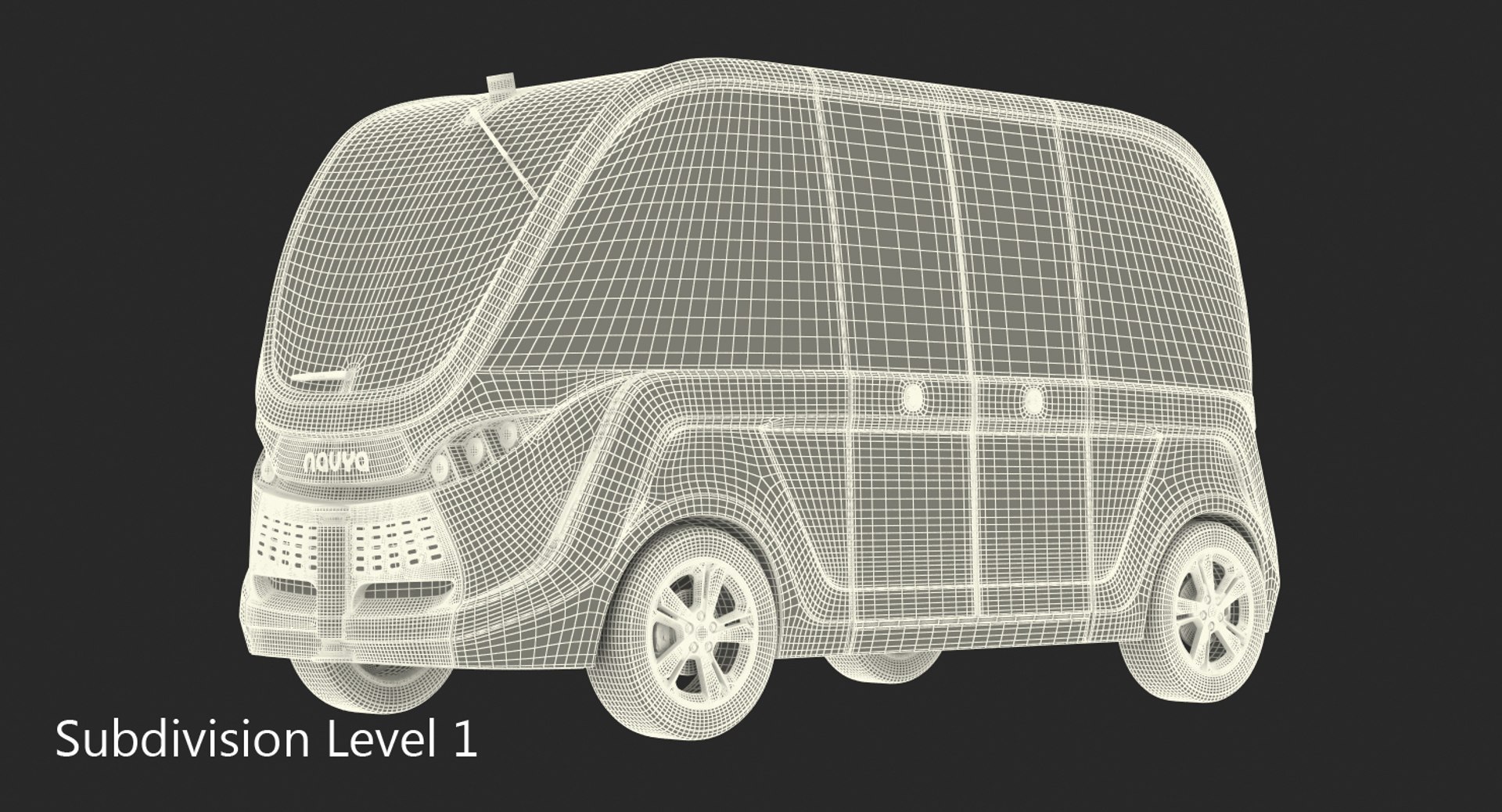 3D autonomous electric vehicle navya - TurboSquid 1329068