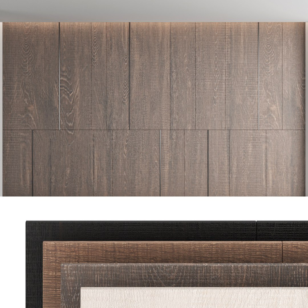 Decorative Wall Panel Set 3D Model - TurboSquid 1633628