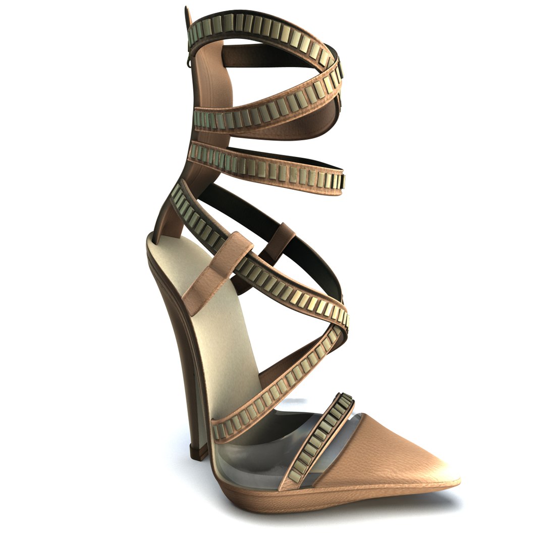 3d Model Versace Heels
