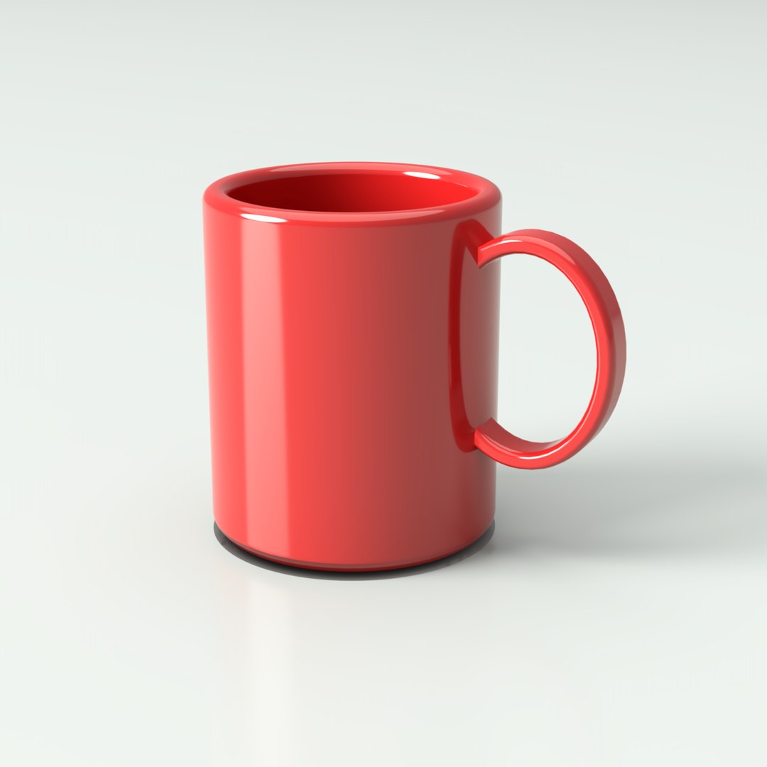 Red Mug 3D Model - TurboSquid 2039464