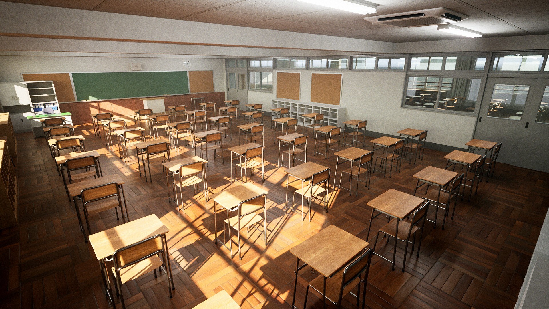 Japanese Classroom 3D - TurboSquid 2164651