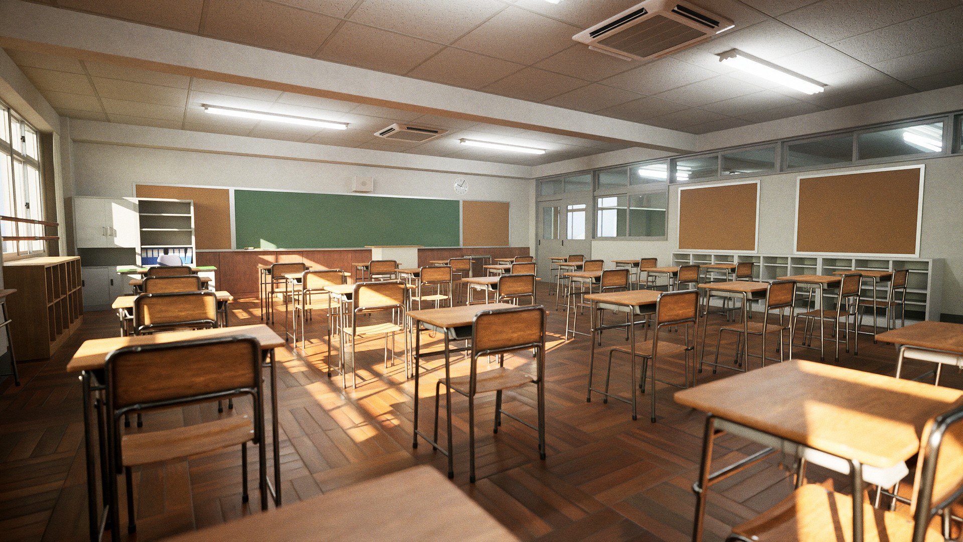 Japanese Classroom 3D - TurboSquid 2164651
