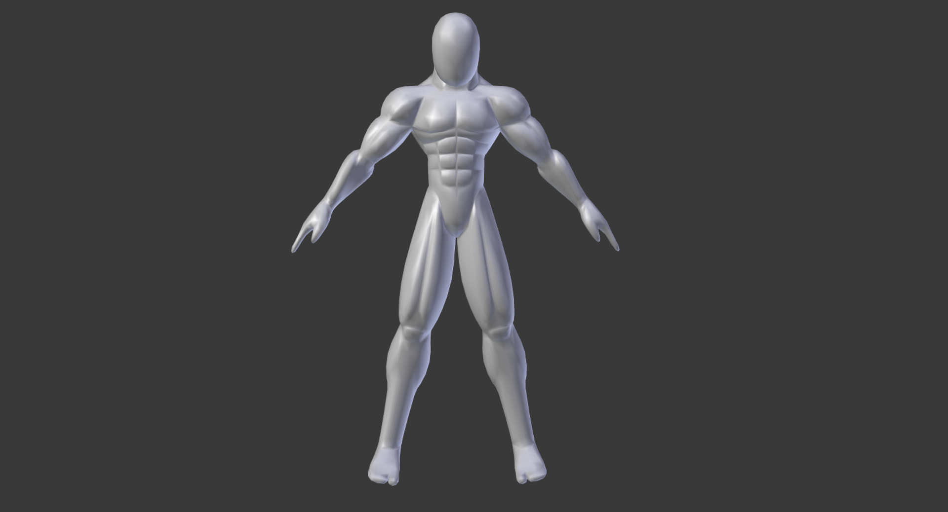 3D base mesh muscular male model - TurboSquid 1187557
