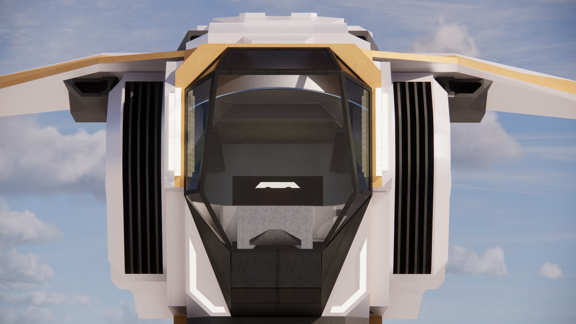 3D Sci-fi Personal Spacecraft 002 V2 - TurboSquid 1968735