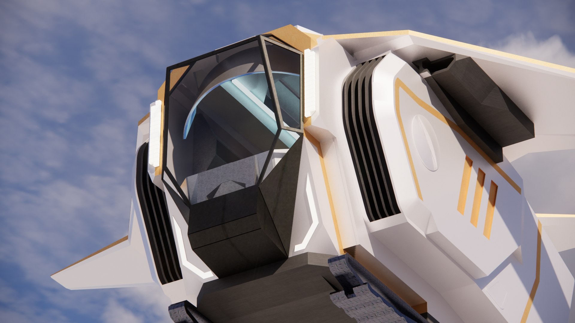 3D Sci-fi Personal Spacecraft 002 V2 - TurboSquid 1968735