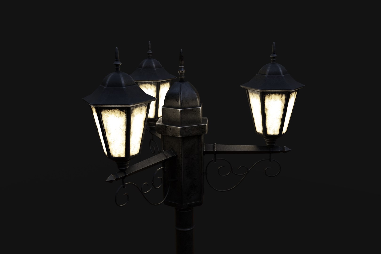 3D Street Lamp - TurboSquid 1349591