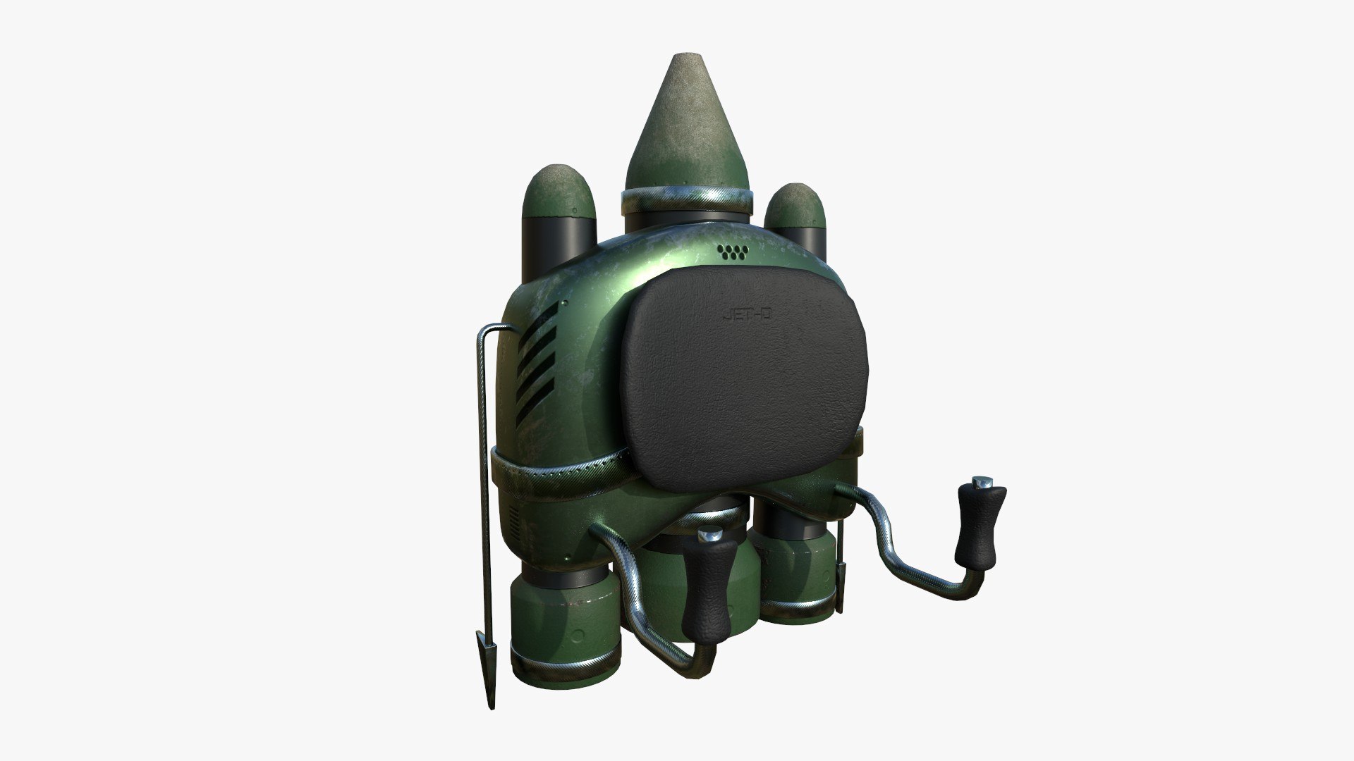 Jetpack D09 Green Metal - SciFi Character Design 3D Model - TurboSquid ...