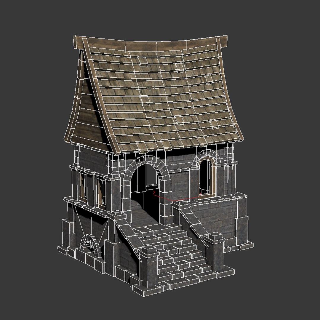 3d Model Old Medieval House