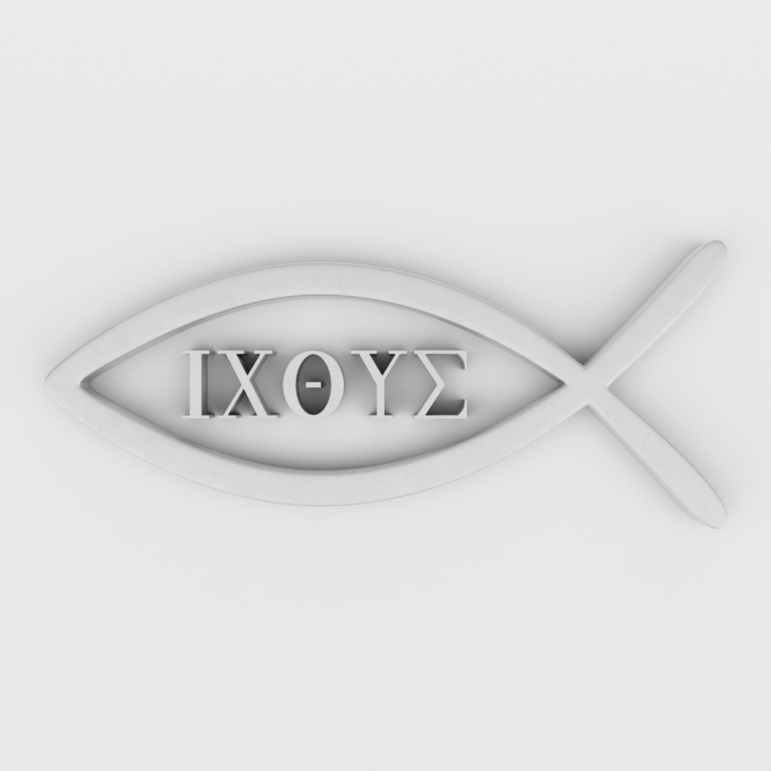 Symbol Ichthys 3D Model - TurboSquid 1623197