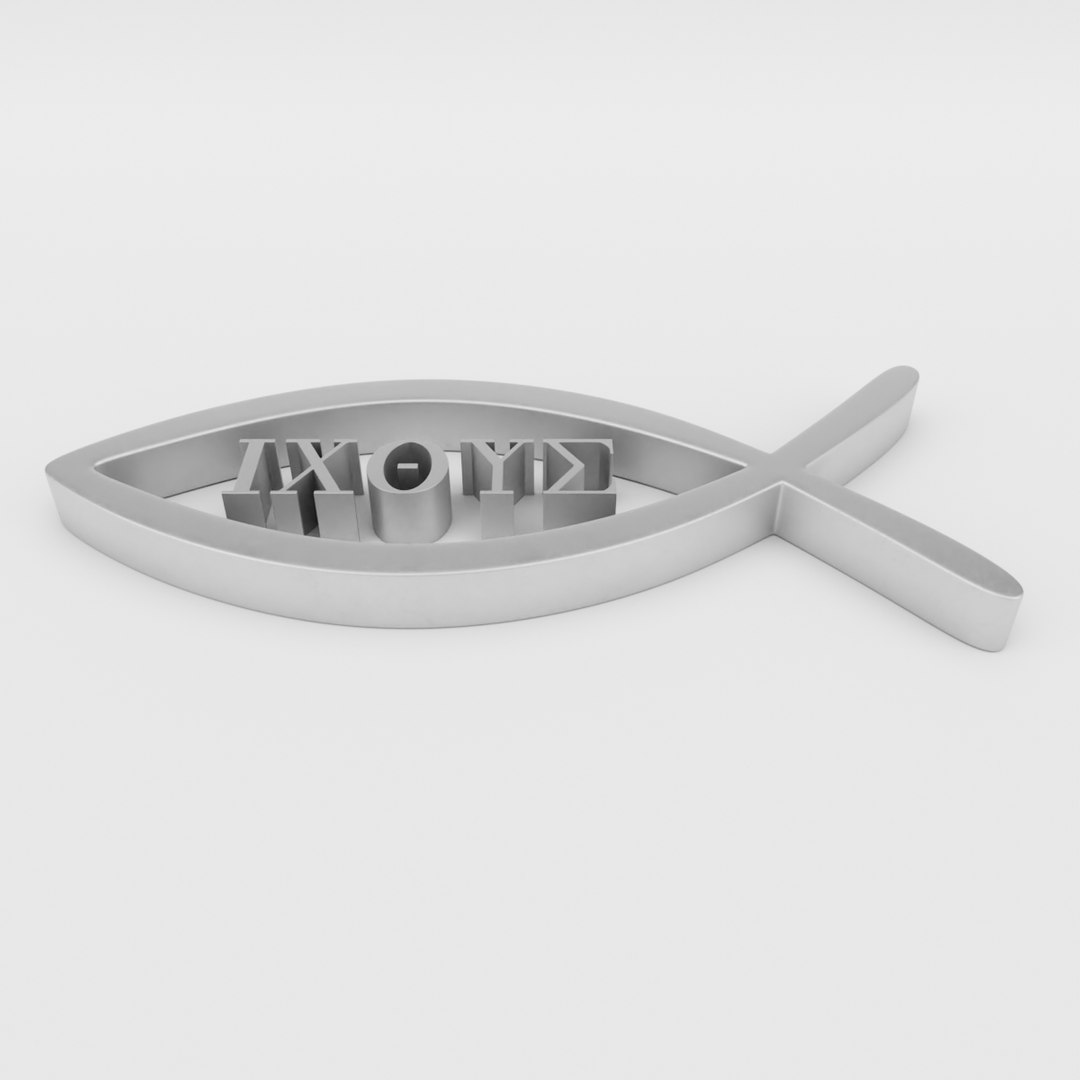 Symbol Ichthys 3D Model - TurboSquid 1623197