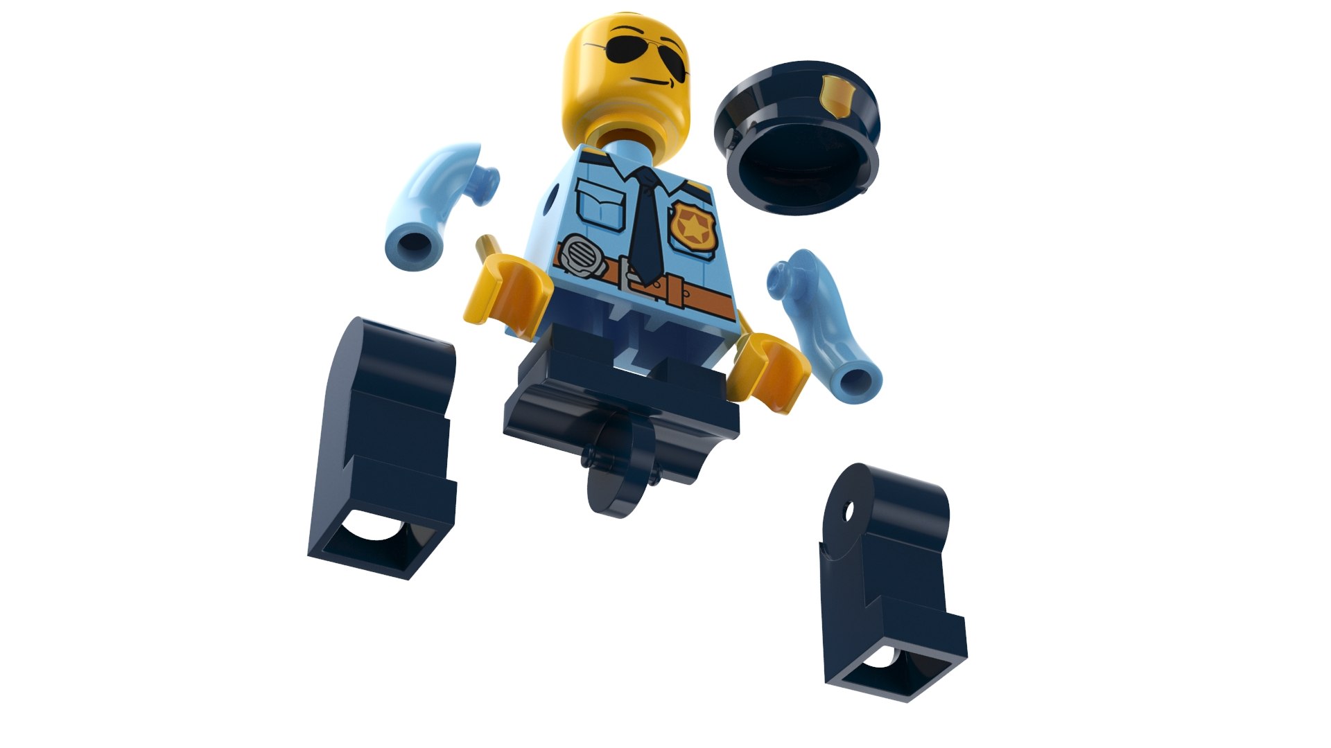 3D Model Real Lego Man - TurboSquid 1593520