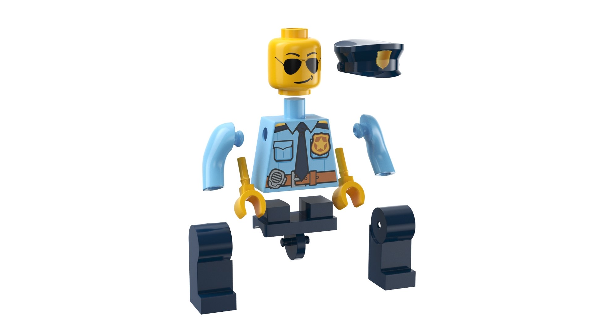 3D Model Real Lego Man - TurboSquid 1593520