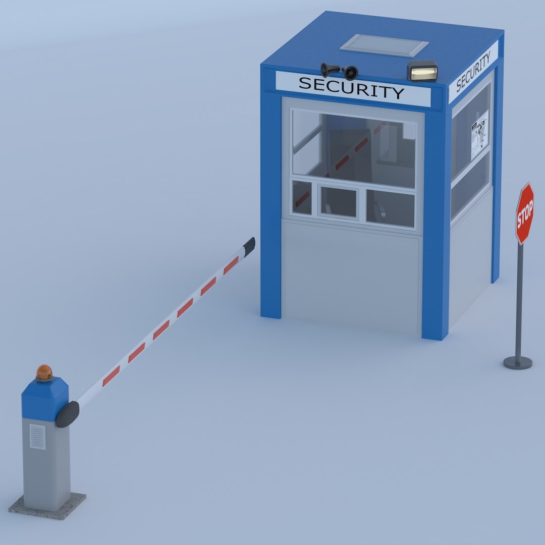 3d model security post