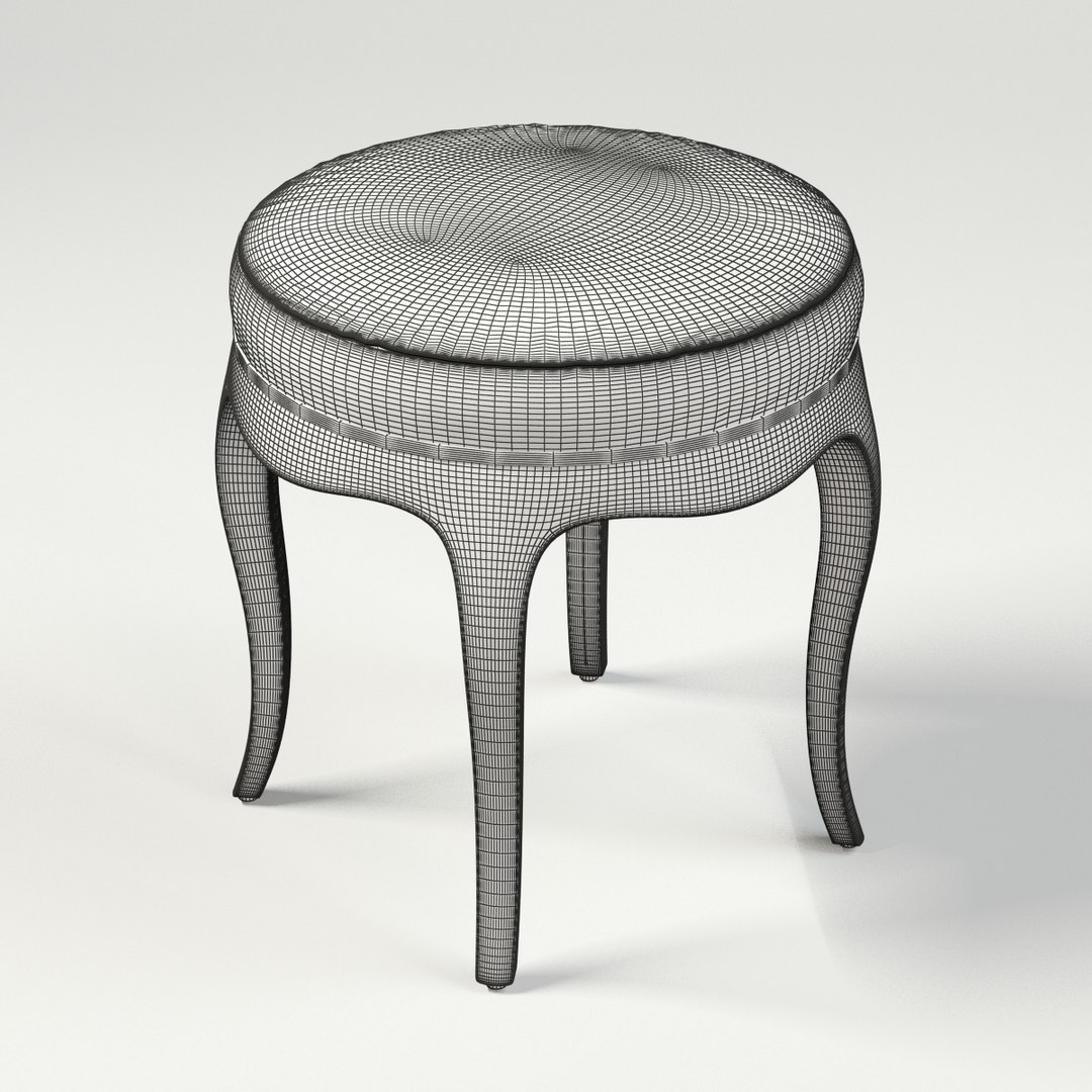 3d Model Baker Vanity Stool