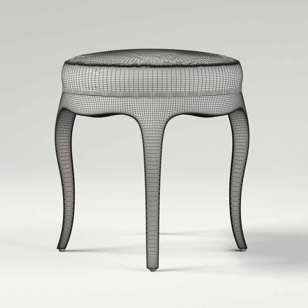 3d Model Baker Vanity Stool