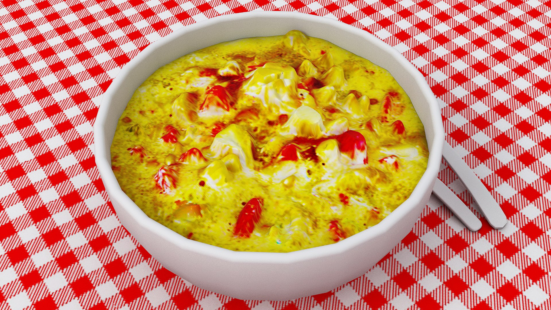 3D Corn Chowder Model - TurboSquid 1809285