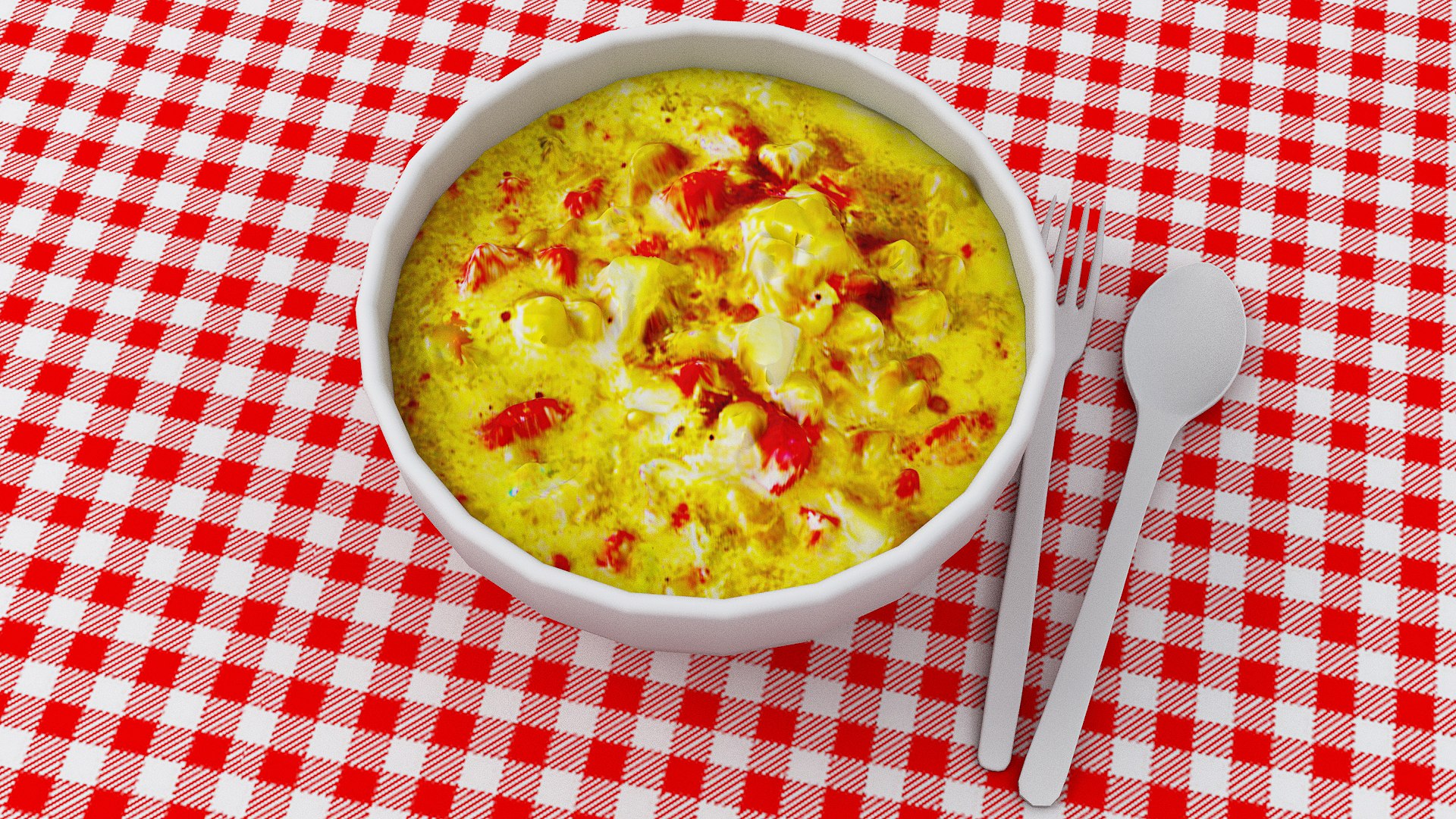 3D Corn Chowder Model - TurboSquid 1809285