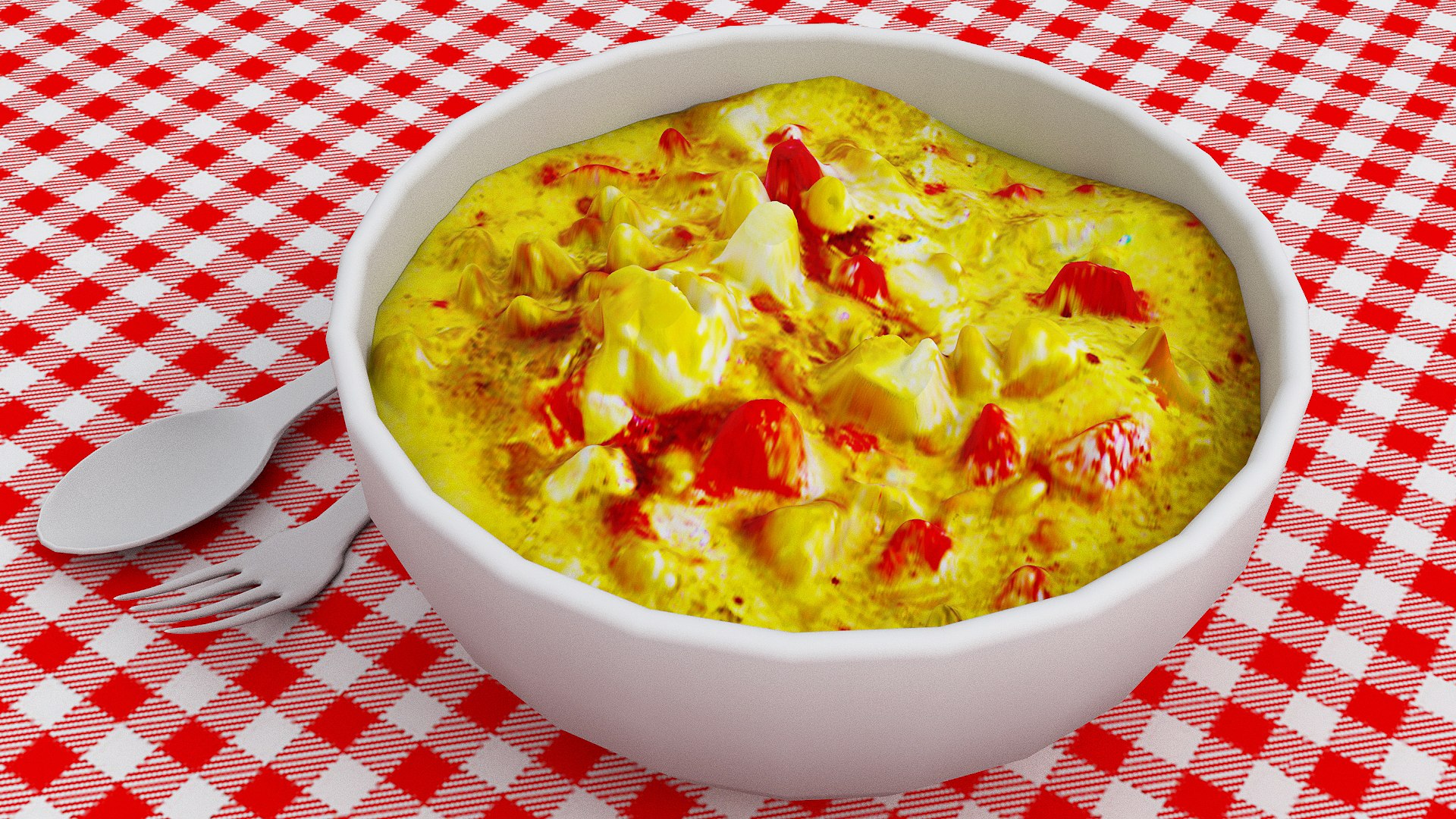 3D Corn Chowder Model - TurboSquid 1809285