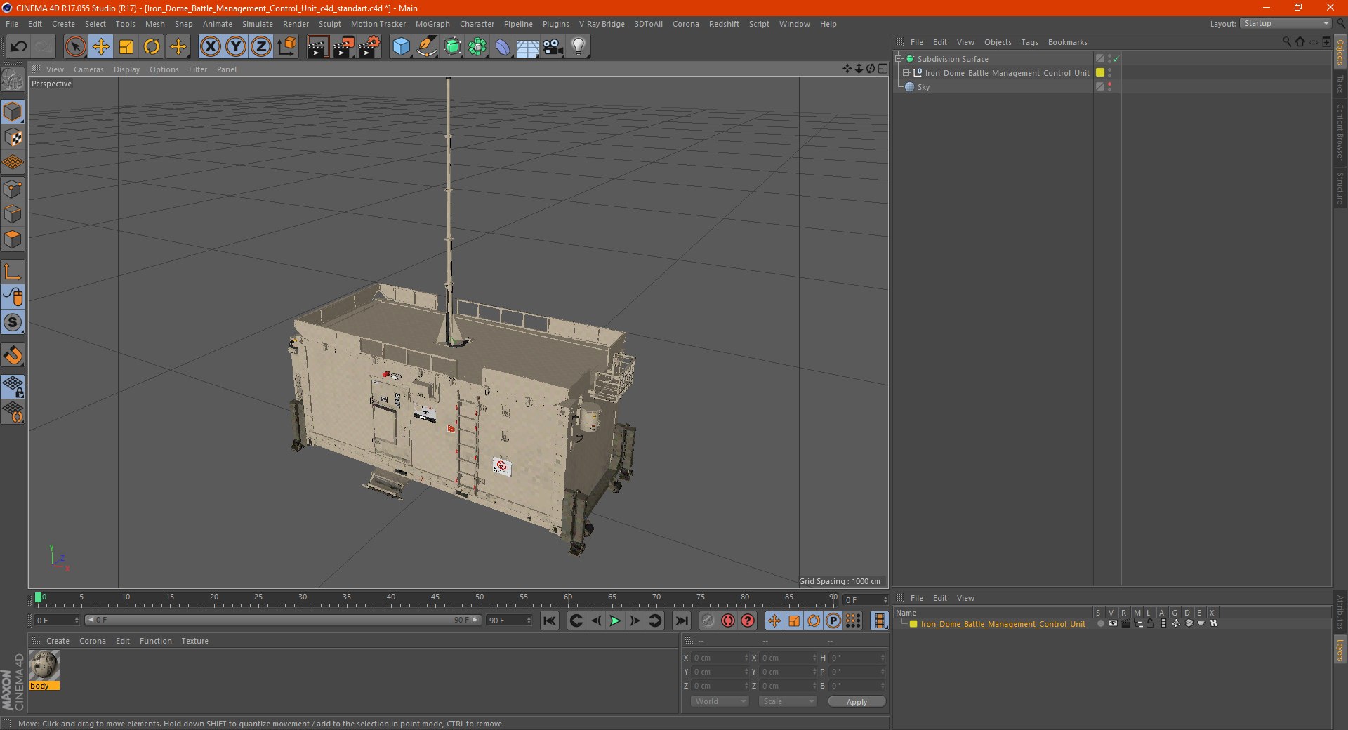 3D Iron Dome Battle Management Control Unit - TurboSquid 1772753
