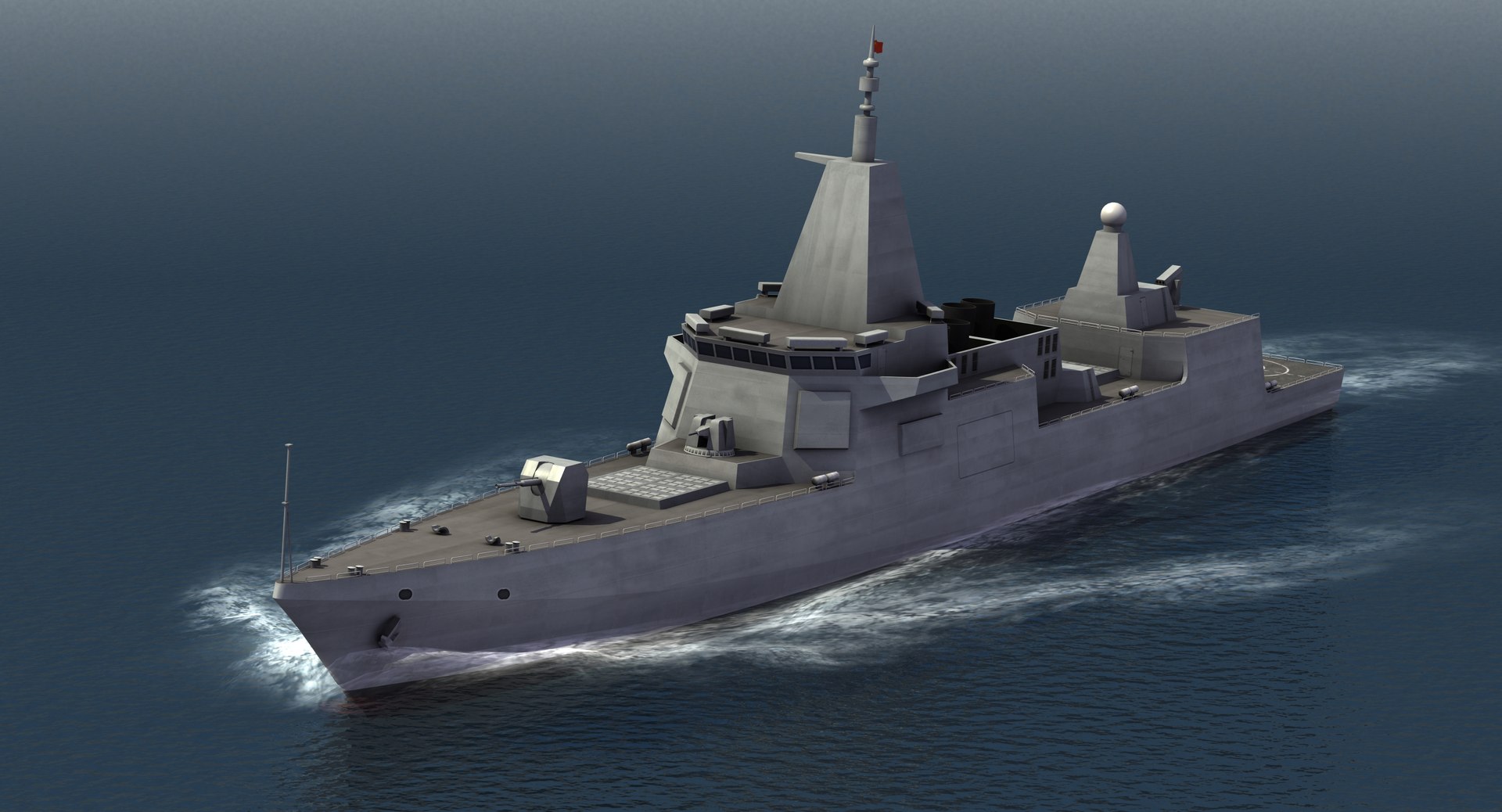 Type 055 renhai class model - TurboSquid 1233307