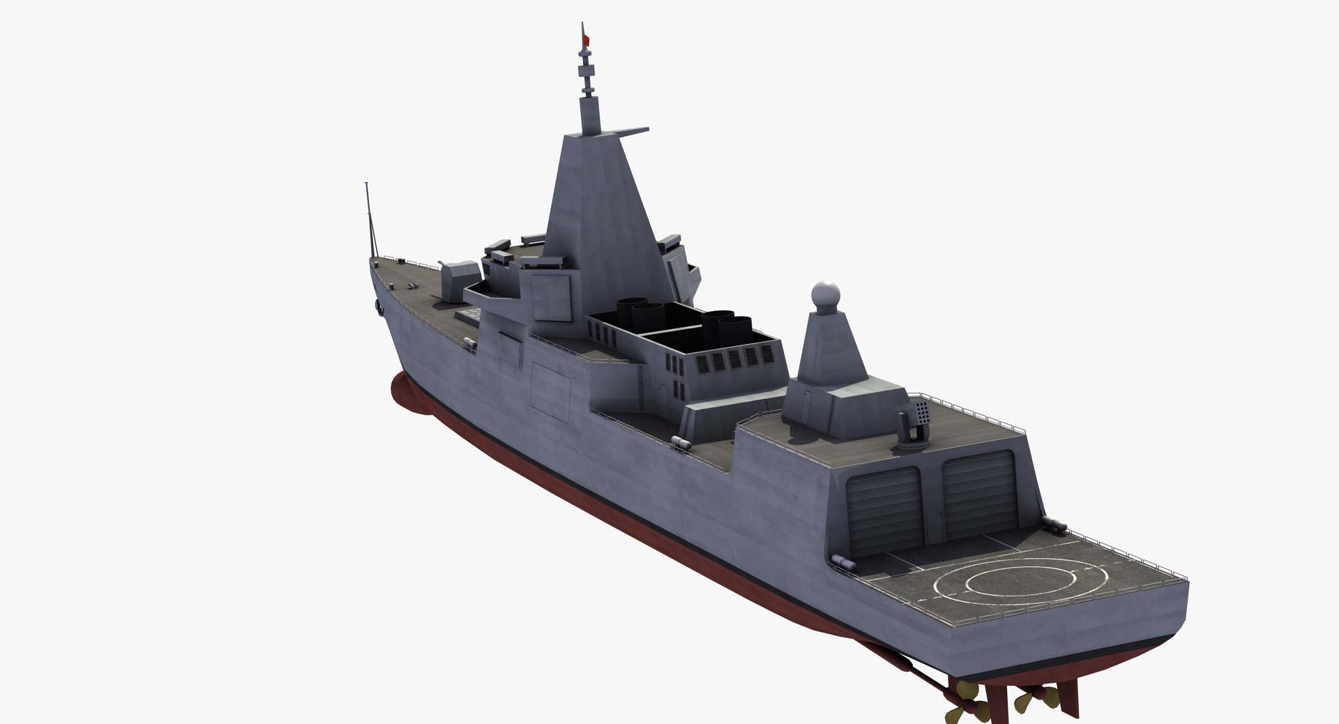 Type 055 renhai class model - TurboSquid 1233307