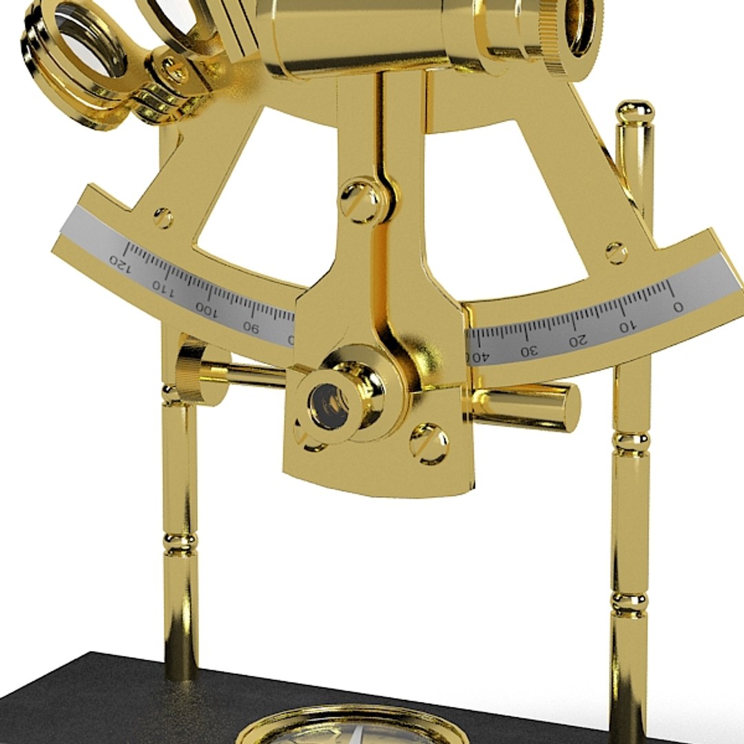 sextant compass 3d model