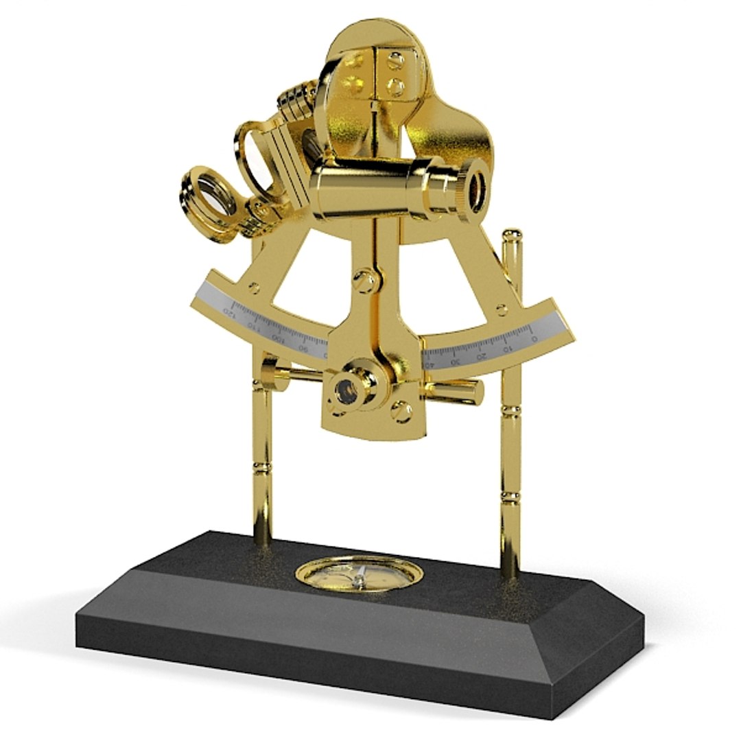 sextant compass 3d model