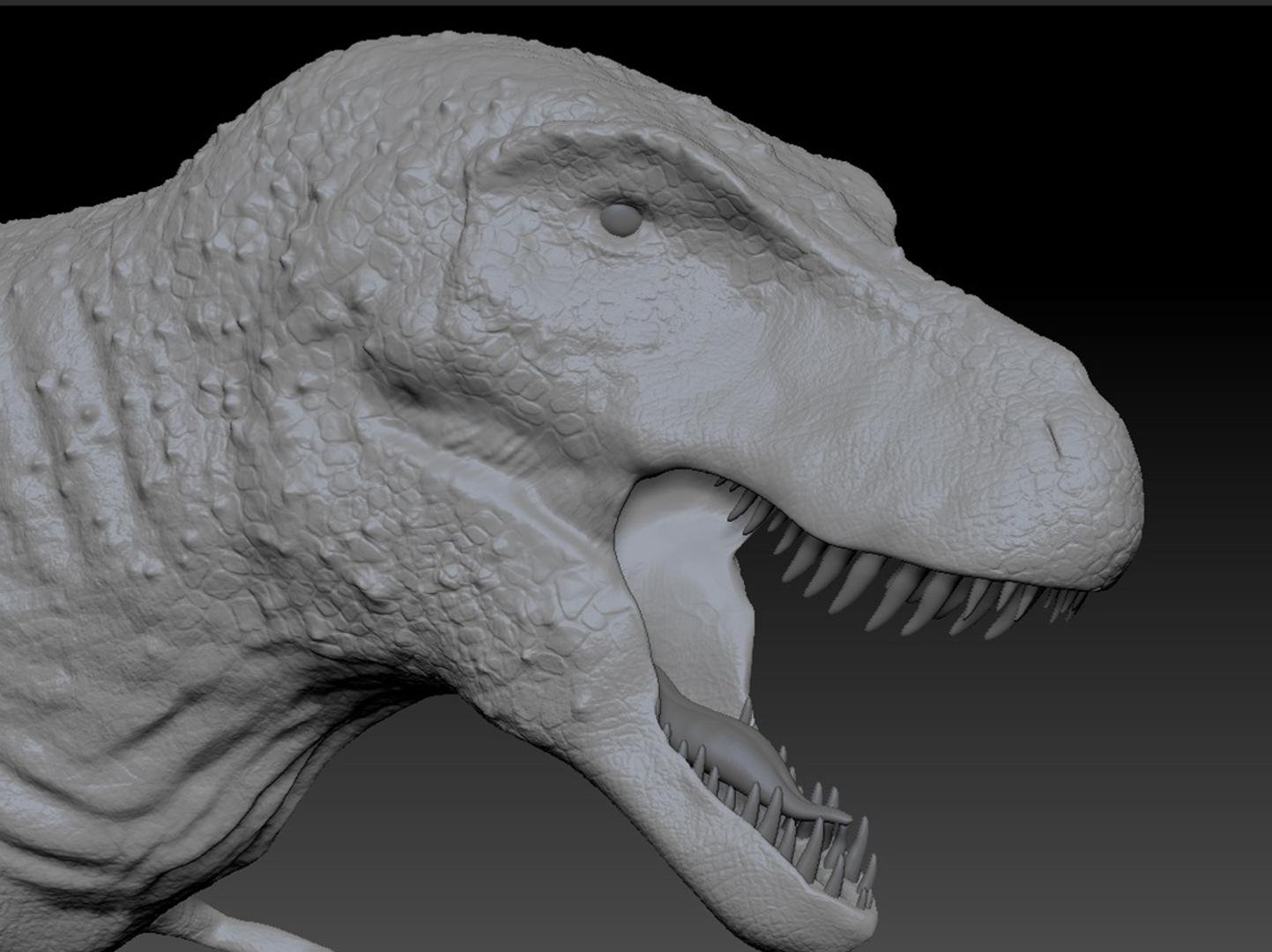 free t-rex zbrush 3d model