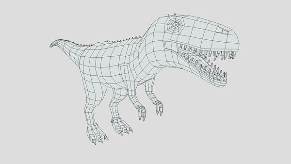 3D Low Poly Cartoon Torvosaurus Dinosaur model - TurboSquid 1845991