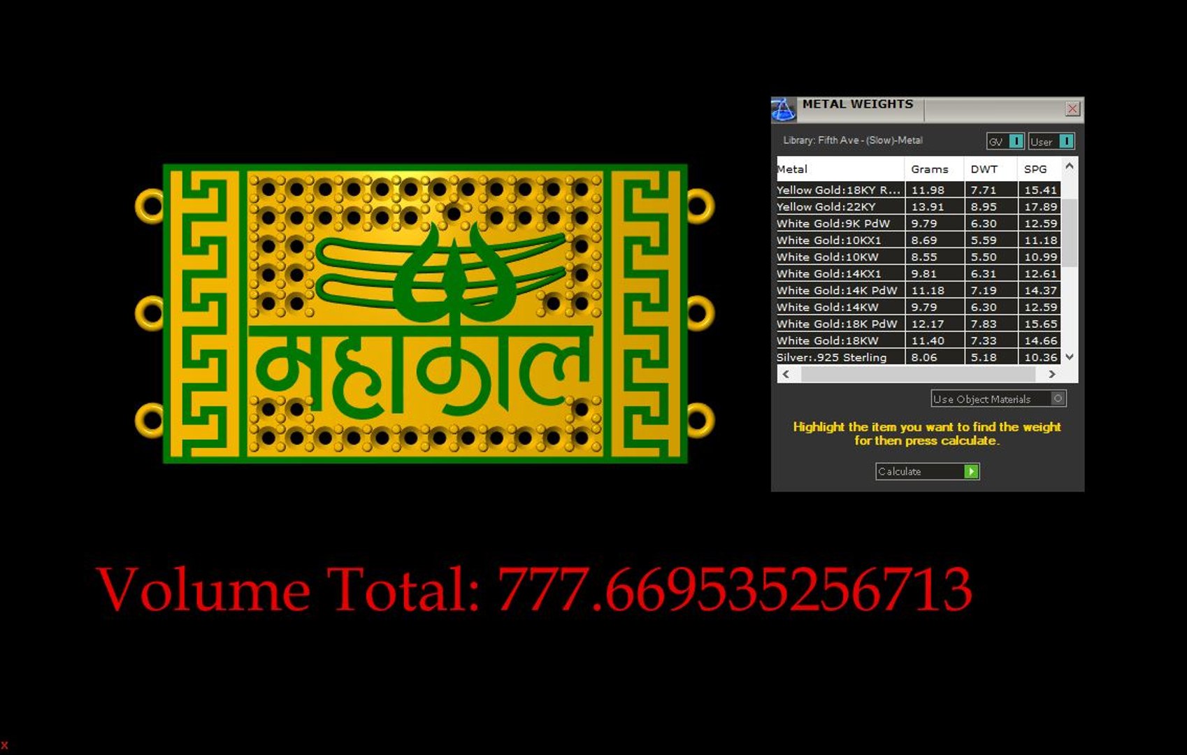 3D Mahakal Bracelet - 001 - TurboSquid 2396126