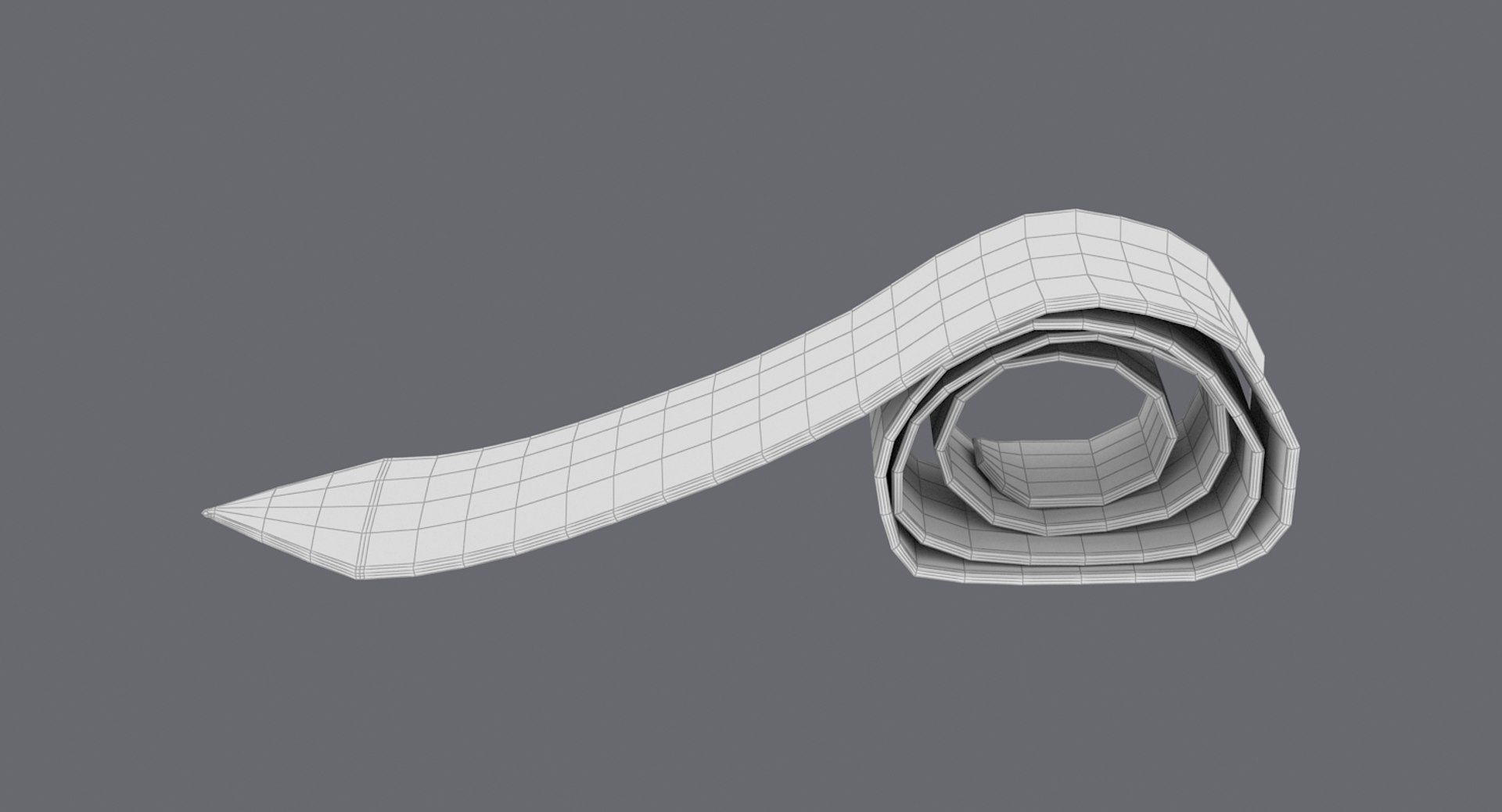 Red Necktie 3d Model