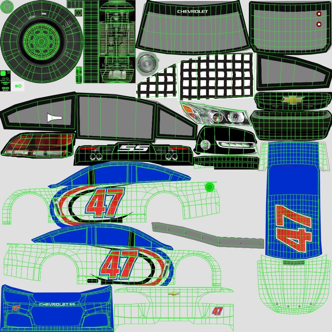 Jtg daugherty racing nascar model - TurboSquid 1185550