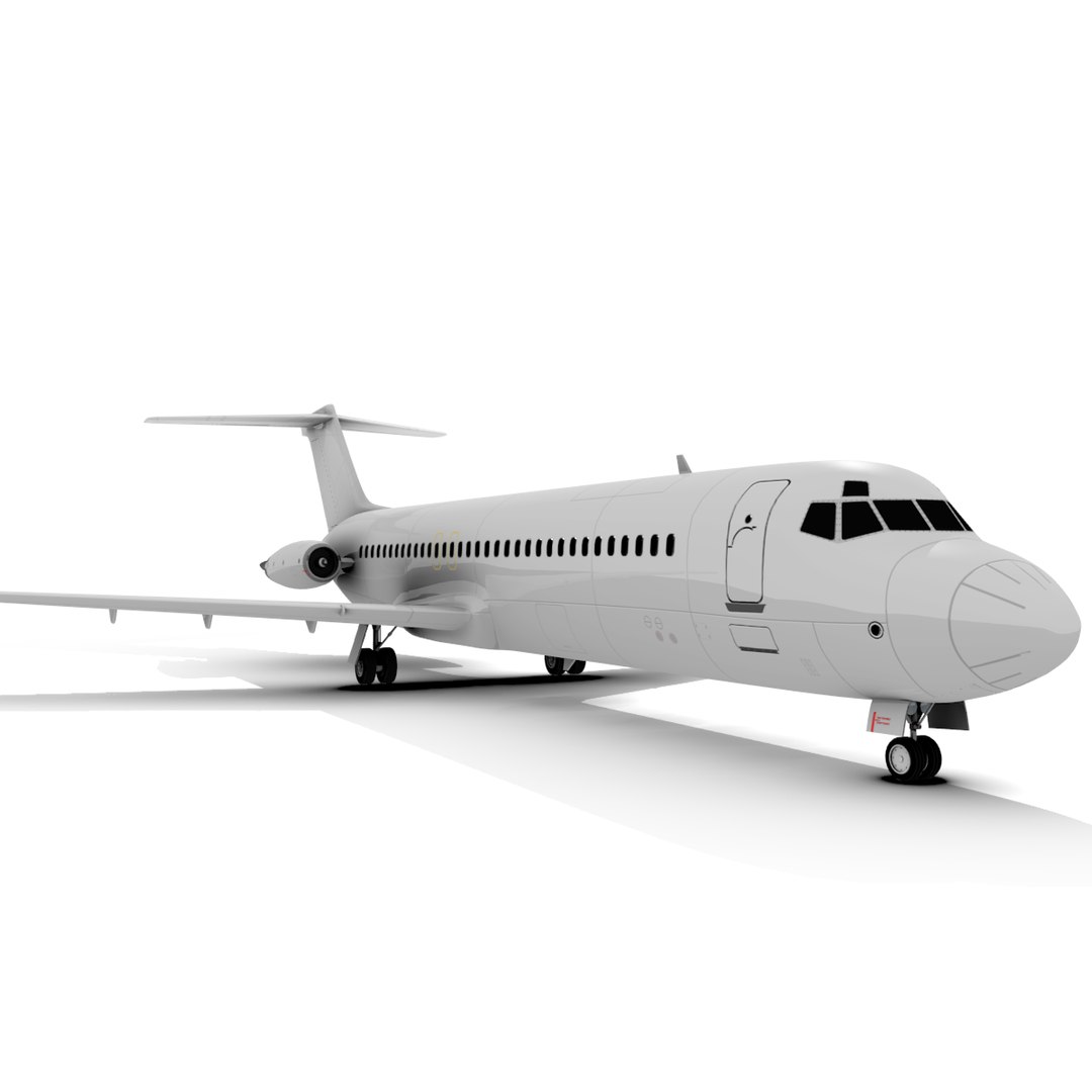 Low-poly Douglas Dc-9 3ds