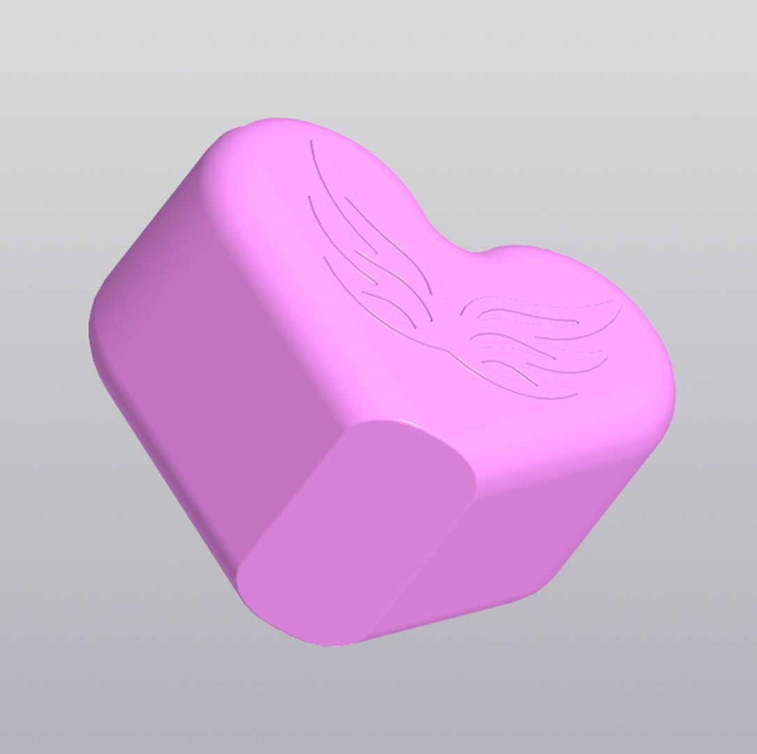 Heart With Wings Holder For Small Things 3D Model - TurboSquid 2010494