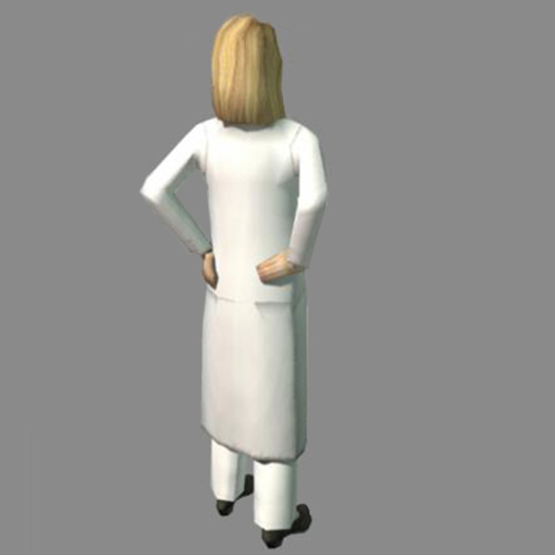 3d Hospital Medical Pack Nurse Model
