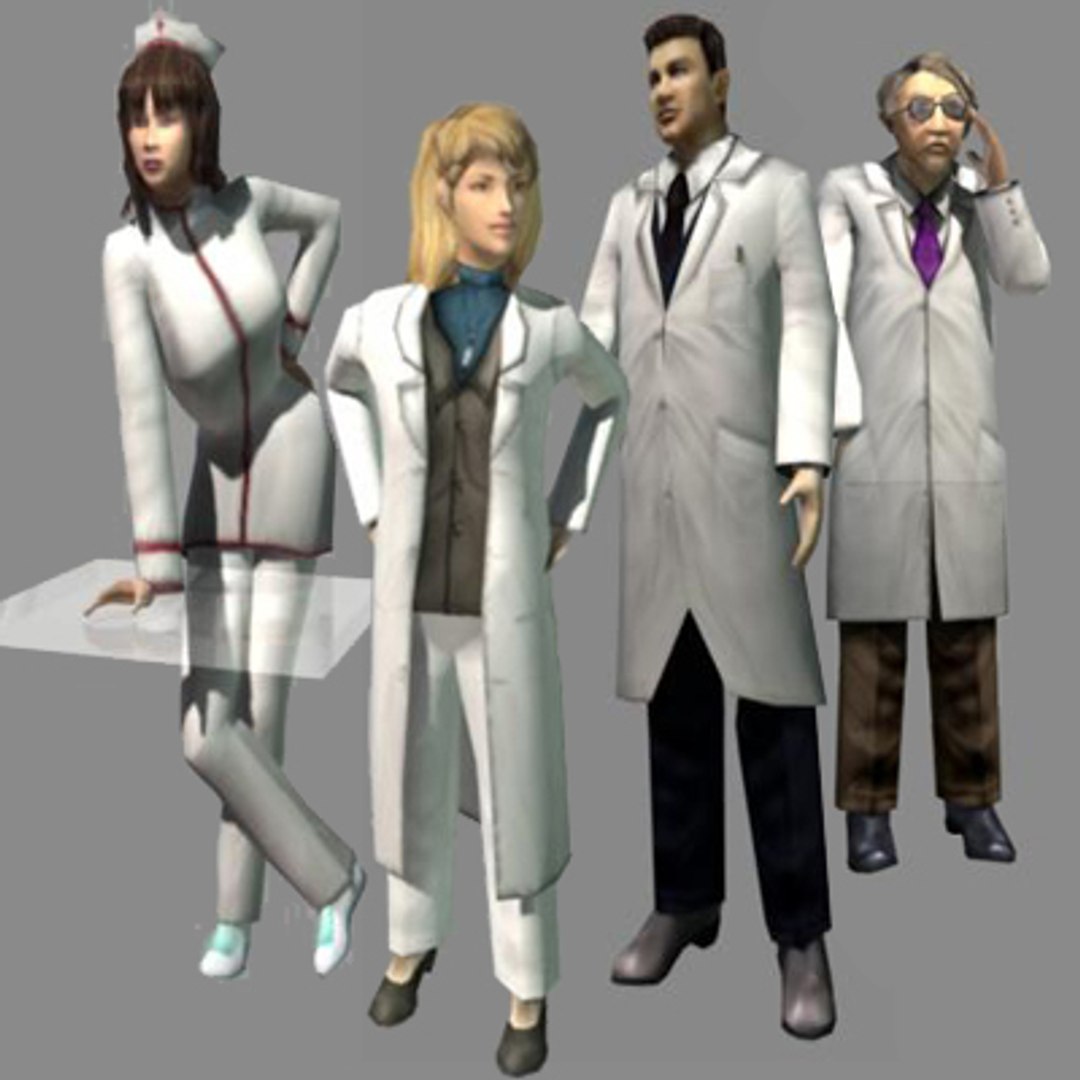 3d Hospital Medical Pack Nurse Model