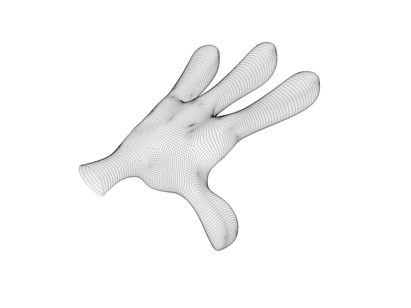 C4d Cartoon Hand