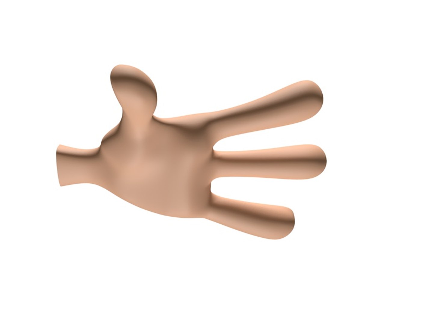 C4d Cartoon Hand