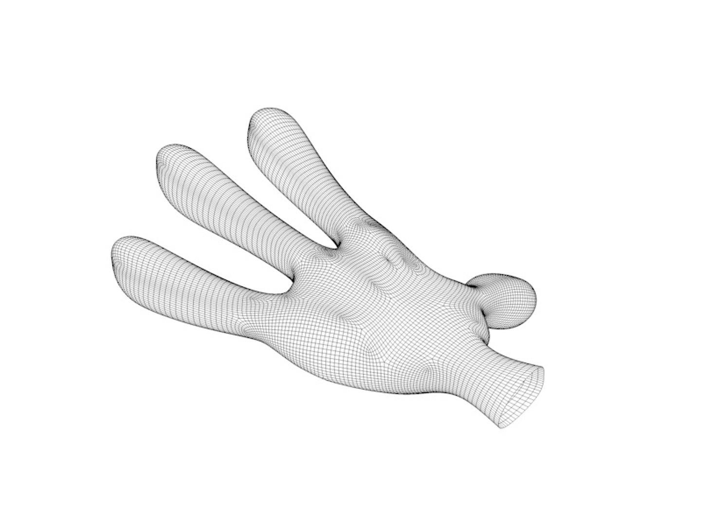 C4d Cartoon Hand