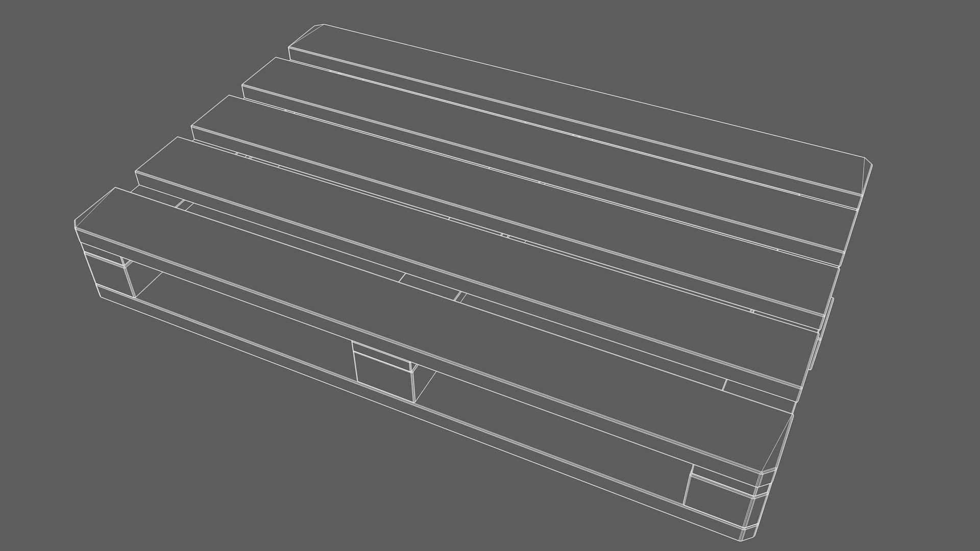 3d Wooden Pallet Model