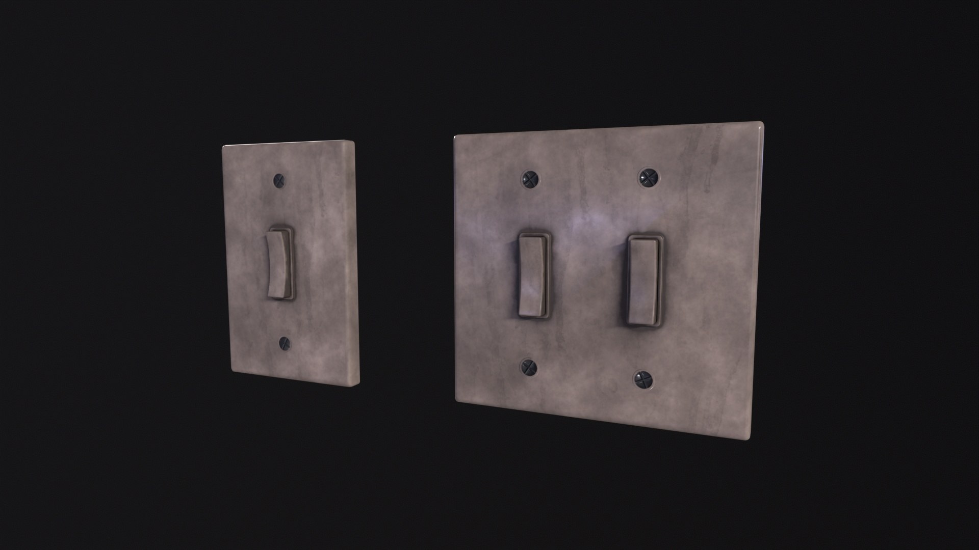 3D Standard Light Switch - TurboSquid 2155876